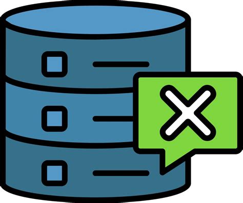 Delete Database Line Filled Icon 43300357 Vector Art At Vecteezy