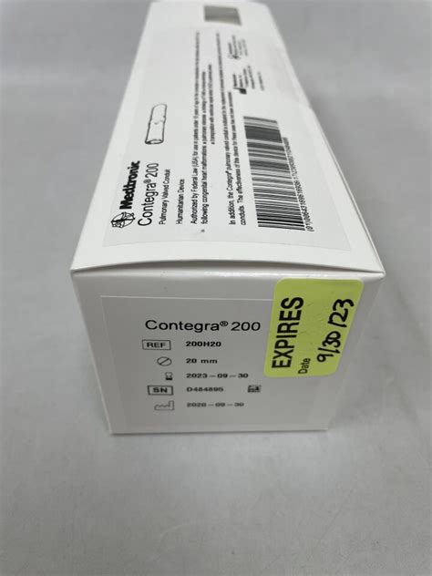 New Medtronic 200h20 Contegra 200 Pulmonary Valved Conduit 20mm