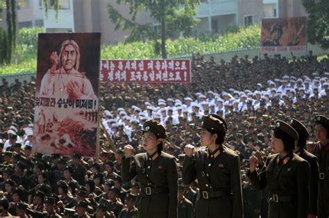 朝鲜战争爆发64周年 平壤举行反美群众大会 国际新闻 环球网