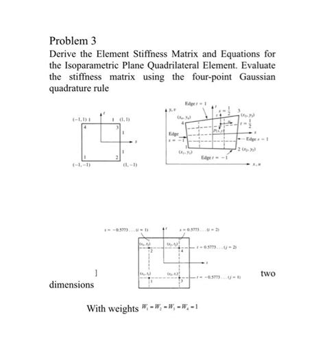 Solved Problem Derive The Element Stiffness Matrix And Chegg