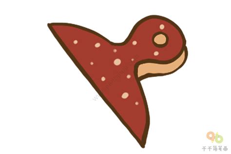 红色画板夹简笔画 学习用品简笔画