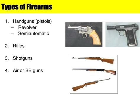 Ppt Firearms Powerpoint Presentation Free Download Id 3574888