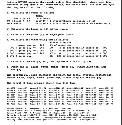 Solved Write A MATLAB Program That Reads A Data File Chegg Com