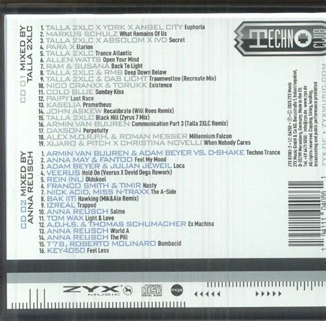Talla 2xlcanna Reusch Techno Club Vol 76 Cd At Juno Records