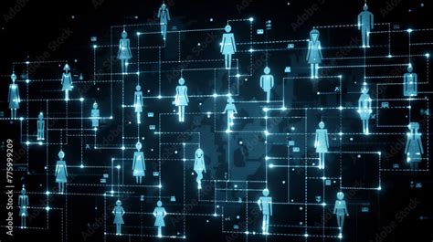 Business Hierarchy And Process Automation With Flowcharts Computer Screen Mindmaps And