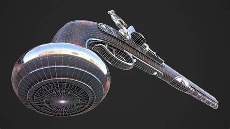 Flintlock Pistol 3d Model