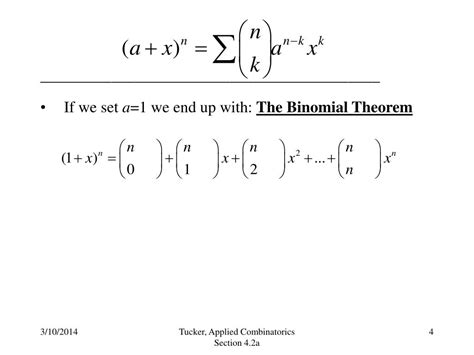 Ppt Binomial Identities Powerpoint Presentation Free Download Id