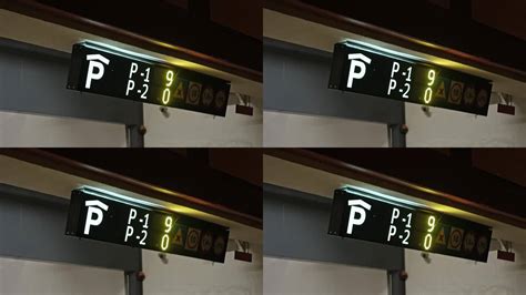 室内停车场空闲车位指示信息板视频素材下载编号26961806光厂vj师网