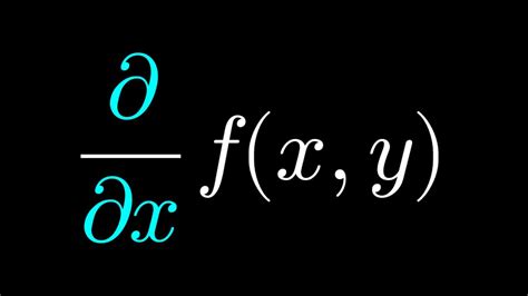 Partial Derivatives Quick Example Youtube