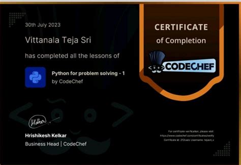 Teja Sri Vithanala On Linkedin Codechef Coding Python