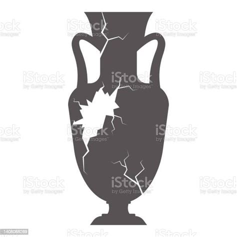 깨진 그리스 꽃병 흰색 배경에 고립 된 고대 도자기 벡터 일러스트레이션 금이 간에 대한 스톡 벡터 아트 및 기타 이미지 금이 간 저그 0명 Istock
