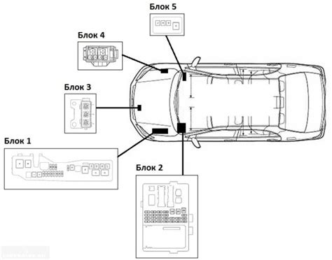 Предохранители и реле Totota Corolla E120, 130