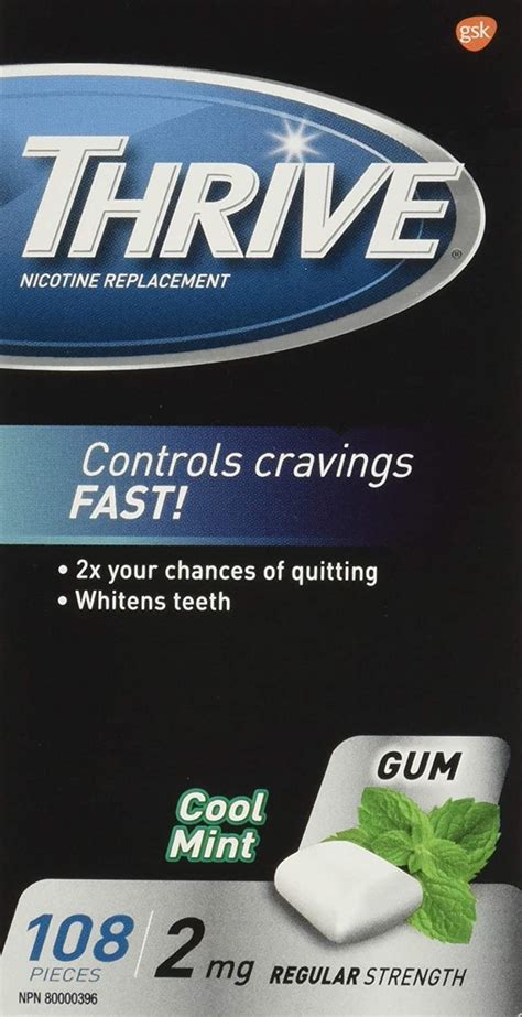 Thrive Nicotine Replacement Regular Strength 2 Mg X 108 Pieces
