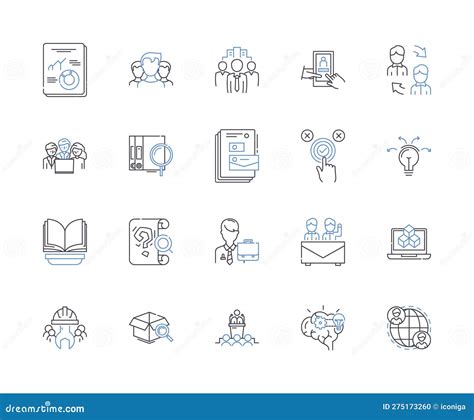 Balanced Scorecard Outline Icons Collection Scorecard Balanced Metrics Performance