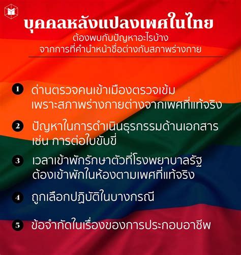 บุคคลหลังแปลงเพศในไทย ต้องพบกับปัญหาอะไรบ้าง จากการที่คำนำหน้าชื่อต่าง