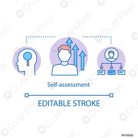 Self Assessment Concept Icon Stock Vector 3755262 Crushpixel