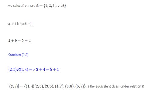 13 prove that the relation r on the nxn defined by a b r c d ad