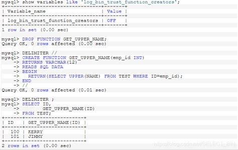 Mysql参数logbintrustfunctioncreators介绍selectbin的博客 Csdn博客