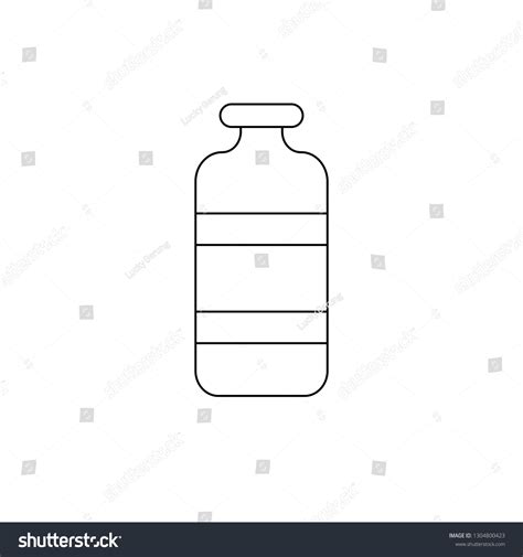 Empty Bottle Outline Stock Vector Royalty Free Shutterstock