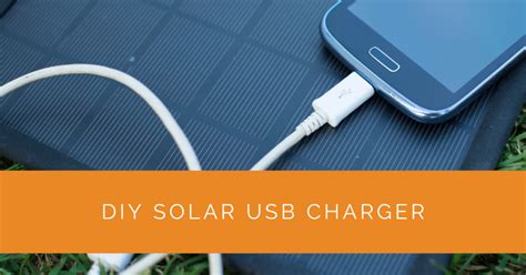 Diy Solar Usb Charger Solar Panels Network Usa