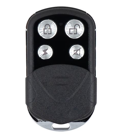 Télécommande Universelle Code Fixe 433 92 Mhz Noire à Fond Noir