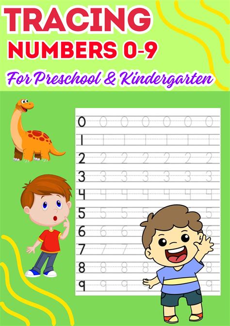 Tracing Numbers 0 9 Lkg Maths Workbook Brainiac Worksheets