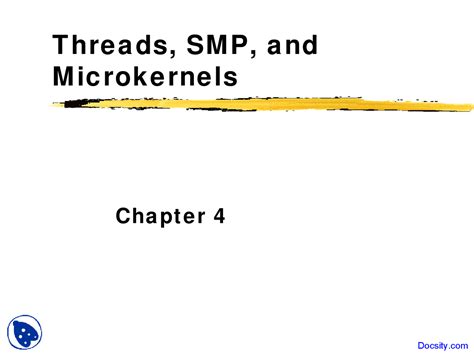 Threads Operating Systems And Architecture Lecture Slides Slides Computer Science Docsity