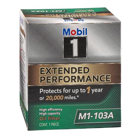 Mobil 1 M1 103a Cross Reference Oil Filters Oilfilter