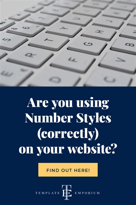 Are You Using Number Styles Correctly On Your Website