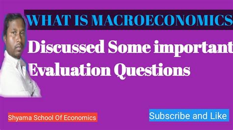 What Is Macroeconomics Or What Do You Mean By Macroeconomics YouTube