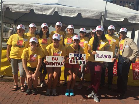 Gsdm Aawd Chapter Volunteers At Jimmy Fund Walk Dental School