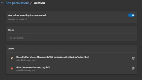 Block Location Pop Up Rmicrosoftedge
