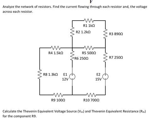 Analyze The Network Of Resistors Find The Current