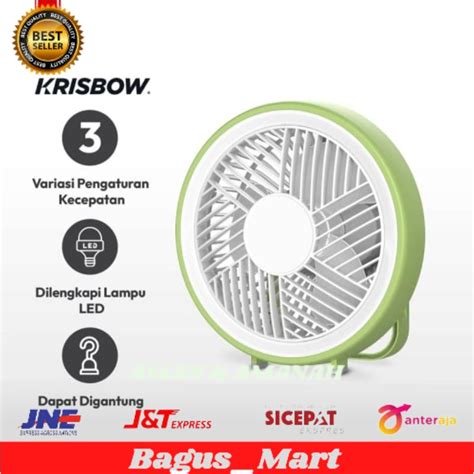 Jual KRISBOW Lampu Dan Kipas Emergency Kipas Angin Dengan Lampu Darurat Kipas Emergency Shopee