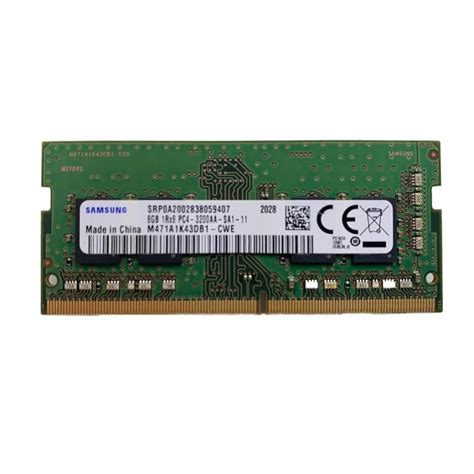 قیمت و خرید رم لپ تاپ Ddr4 تک کاناله 3200 مگاهرتز Cl11 سامسونگ مدل Pc4 ظرفیت 8 گیگابایت