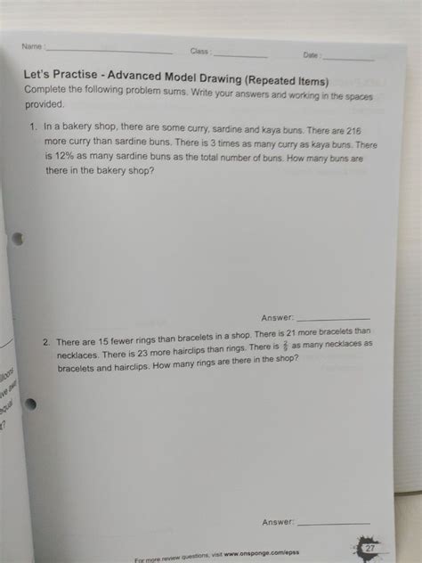 Primary 6 Thinkingmath Onsponge Essential Problem Solving Skill Hobbies And Toys Books