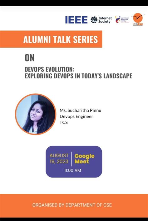 Alumni Talk Series On Devops Evolution Exploring Devops In Todays Landscape Srinivasa