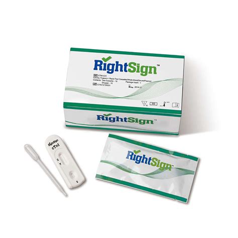 Right Sign Ctni Troponin Test 10 Pcs Point Of Care Testing Devices