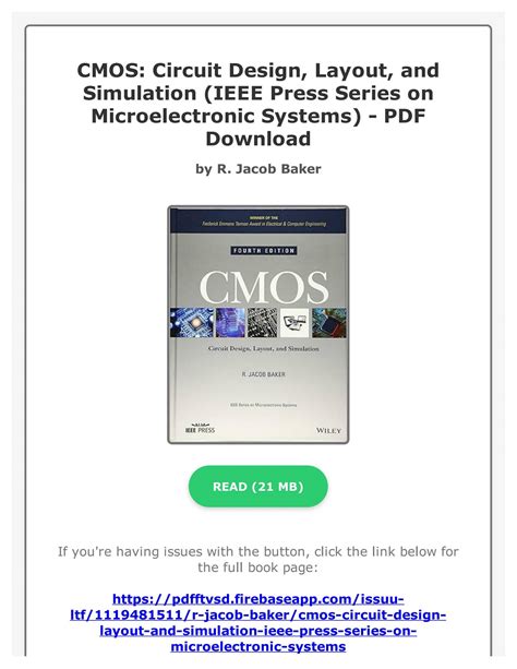 Pdf Cmos Circuit Design Layout And Simulation Ieee Press Series On Microelectronic Systems