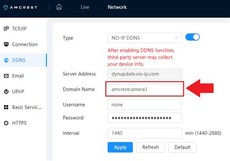 How To Setup An Amcrest Camera Using No Ip Ddns Ip4m 1066ew Amcrest