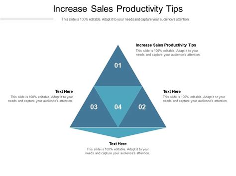Increase Sales Productivity Tips Ppt Powerpoint Presentation Gallery Background Images Cpb
