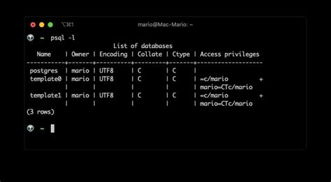 Install And Manage PostgreSQL In A Mac With Homebrew Mario S Site