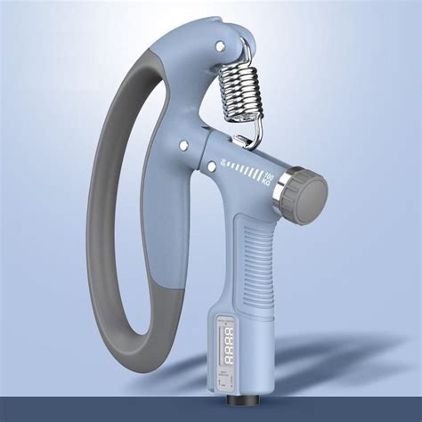 ᐉ Еспандер кистьовий з регульованим навантаженням 10 100 кг і лічильником натискань Чорний