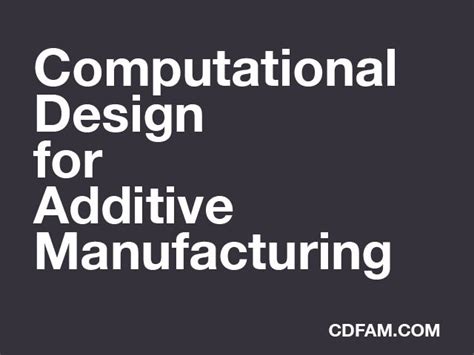 Cdfam 24 Computational Design Symposium Call For Submissions