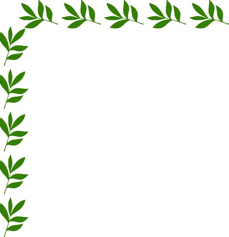 Decorative Leaf Corner Frame 22609904 Png