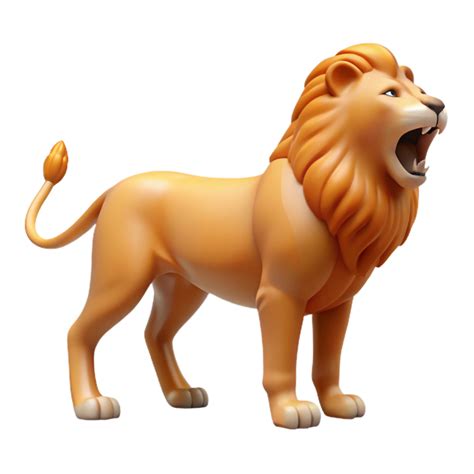 Radiant Dynamic Surreal Silhouette Of A Roaring Lion Clean Lines Crisp Edges Flat Color With