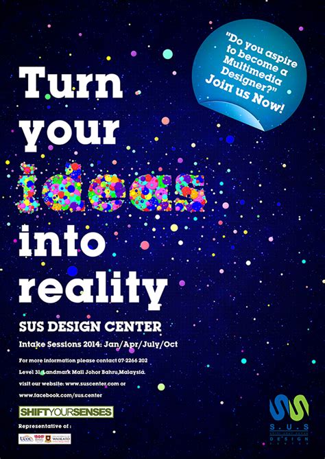 Showreel And Poster Design For Sus Design Center On Behance