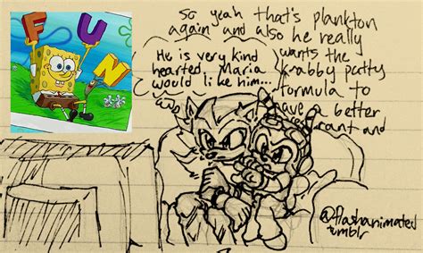 Charmy Shows Shadow Spongebob Art By Flashanimated Rsonicthehedgehog