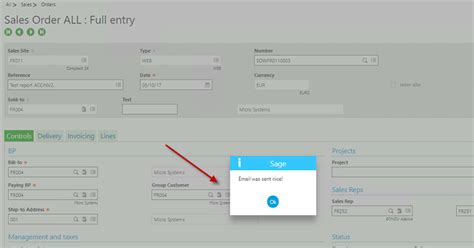 How To Send Mail Programmatically Sage X3 Support Sage X3
