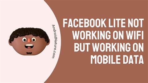 Facebook Lite Not Working On Wifi But On Mobile Data Android Nature
